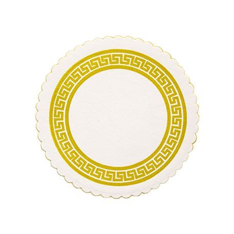 COASTER BUDGET GREEK KEY ROUND 2500/bx | Singer Equipment Co.