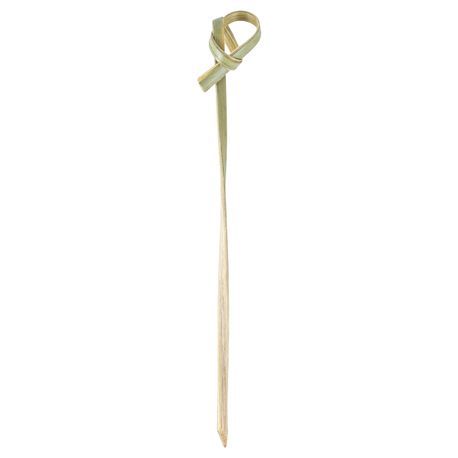 PICK BAMBOO 4" TWISTED KNOT CMPST NATURAL 1000/cs | Singer Equipment Co.