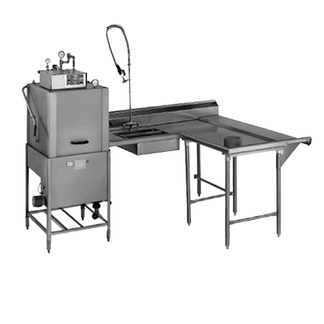 Eagle SDTLR-84-16/3 Soiled Dishtable, island design with dish landing ...