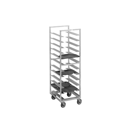 Channel T437A Cafeteria Tray Rack, mobile, single section, 21"W x 30"D ...