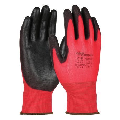 PIP® 701CRPB/XL Unisex General Purpose Gloves, Coated/Work, Seamless ...