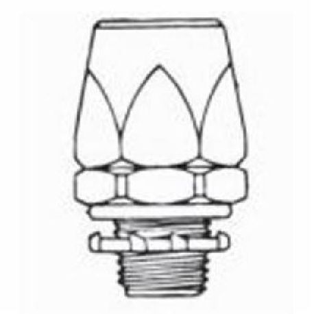 T&B® 6302 Straight Liquidtight Conduit Connector With Captive Sealing O ...