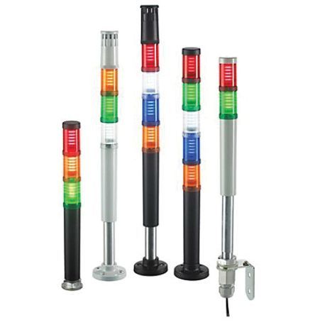 Allen-Bradley Control Tower™ 855D-P10SC20B24Y3Y5Y4 Compact Stack Light ...