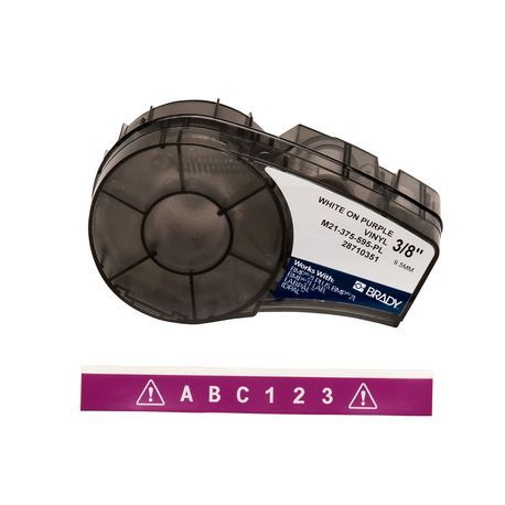 Brady® M21-375-595-PL All-Weather Permanent Adhesive Vinyl Label 0.375 ...