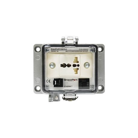 GracePort P-R2-K3RUV3 PANEL INTERFACE CONNECTOR WITH RJ45, PMH, UL TYPE ...