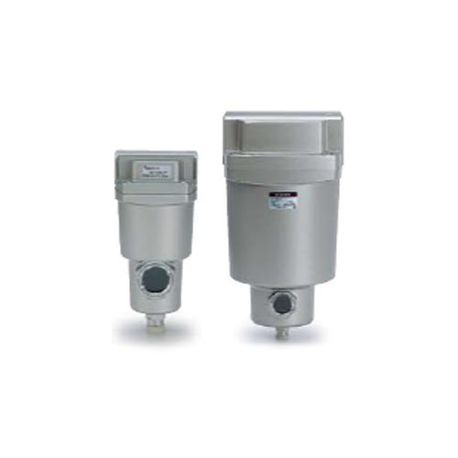 SMC® AFF22C-N10D AFF Series Main Line Air Filter, 1 in NPT Port, 3700 ...