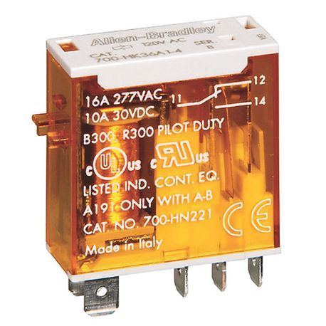 Rockwell Automation 700-HK32Z24 Slimline General Purpose Relay, DPDT ...