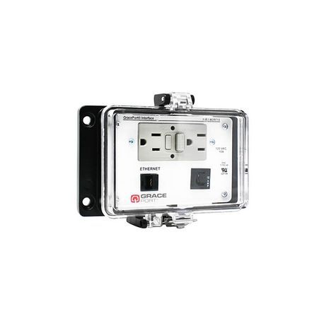 GracePort P-R2-M2RF10 PANEL INTERFACE CONNECTOR WITH RJ45, PANEL MOUNT ...