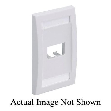 Panduit® Mini-Com® CFPE2EIY Executive Flat Vertical Faceplate, 1 Gangs ...