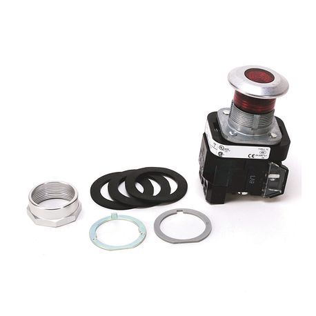 Rockwell Automation 800TC-FXPH16RA1 Illuminated Push-Pull Switch, 30.5 ...