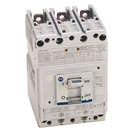 Rockwell Automation 140G - Molded Case Circuit Breaker, H frame, 25 kA ...