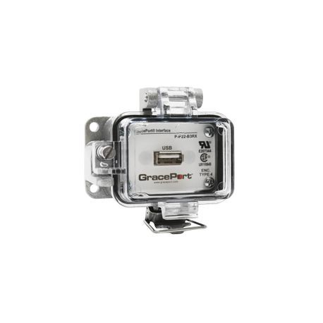 GracePort P-P22-B3RX PANEL INTERFACE CONNECTOR WITH USB TYPE A/F TO A/F ...