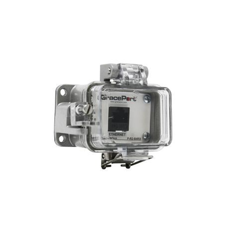 GracePort P-R2-B4RX PANEL INTERFACE CONNECTOR WITH RJ45, PMH, UL TPE 12 ...