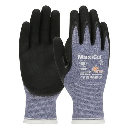 PIP® MaxiCut® Oil™ 44-504/L Cut-Resistant Gloves, L, Nitrile Coating ...