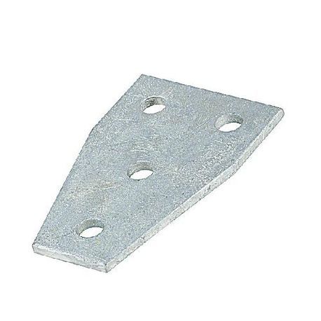 Superstrut® AB265 Tee Flat Plate Fitting, 4 Holes, 5-3/8 in L x 3-1/2 ...