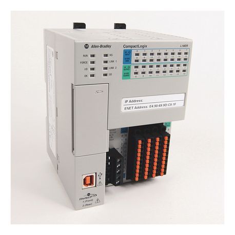 CompactLogix 5370 L1 Controller, Dual Ethernet w/DLR capability, 512KB ...