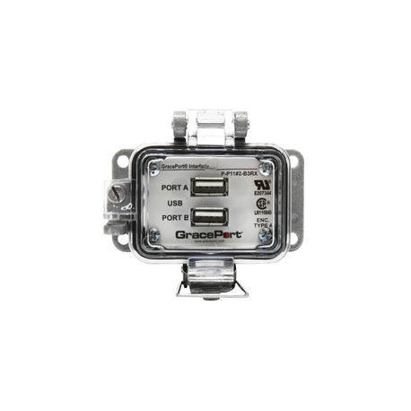GracePort P-P11#2-B3RX PANEL INTERFACE CONNECTOR WITH USB QTY 2 A/F TO ...