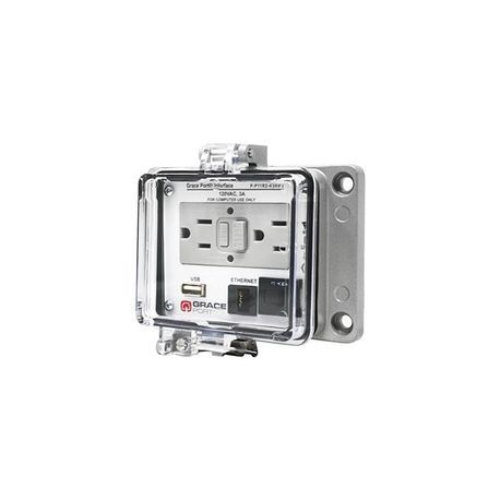GracePort P-P11R2-K3RF3 PANEL INTERFACE CONNECTOR WITH USB A/F TO A/M ...