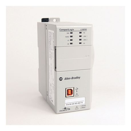 Rockwell Automation CompactLogix 5370 L3 Controllers, Dual Ethernet , 16 I/O Expansion, 32 ...