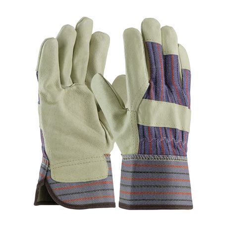 PIP® 87-3563/L Premium Grade General Purpose Gloves, Gunn Cut/Full Finger/Wing Thumb Style, L ...