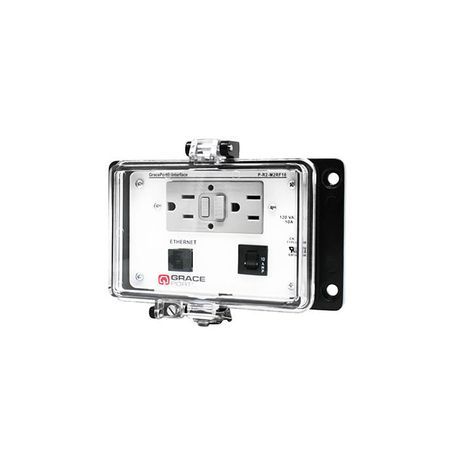 GracePort P-R2-M2RF10 PANEL INTERFACE CONNECTOR WITH RJ45, PANEL MOUNT ...