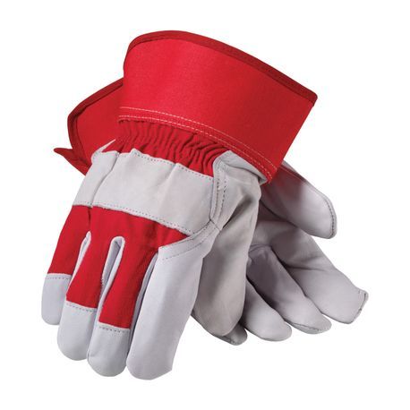 PIP® 87-1944/L Premium Grade General Purpose Gloves, Leather Palm, Gunn Cut/Full Finger/Wing ...