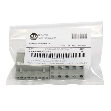 Allen-Bradley 5069-RTB5-SCREW Compact Removable Terminal Block, For Use ...
