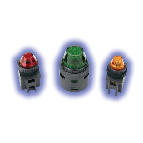 Allen-Bradley 800L-22L10C Oiltight Watertight Indicator Light, 120 VAC ...