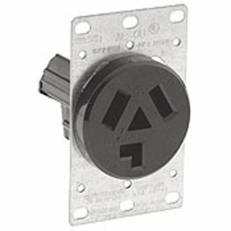 Leviton® 5207 Straight Blade Receptacle, 125/250 VAC, 30 A, 3 Pole, 3 ...