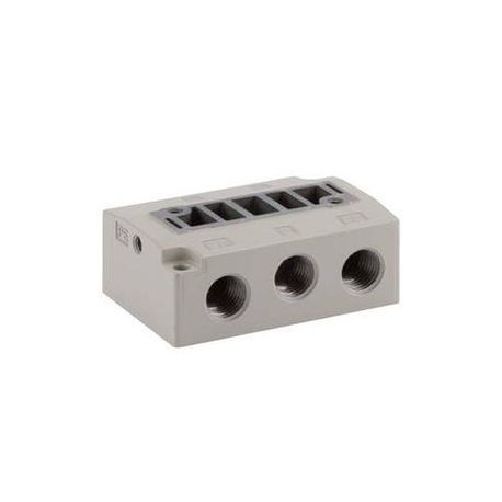 SMC® SY5000-27-1 SY Series 5-Port Valve, For Use With SY Series Valve ...