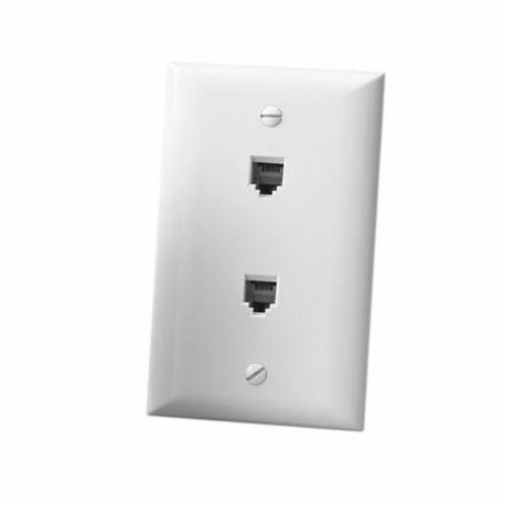 Suttle® 2-2001-64 2000 Duplex Faceplate, 1 Gangs, Flush Mount | SMC