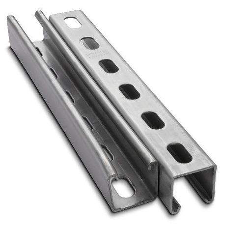 Superstrut® A1200HS-10AL A Series Half Slotted Metal Channel, 9/16 x 1 ...