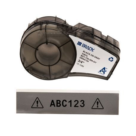 Brady® M21-750-595-GY All Weather Permanent Adhesive Vinyl Label Tape ...