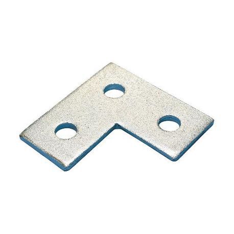Caddy® F360000EG F36 Flat Corner Bracket, 3 Holes, 3-1/2 in L x 3-1/2 ...