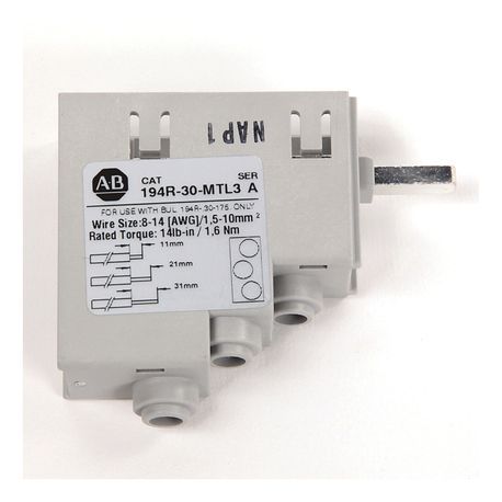 Rockwell Automation 194R Disconnect Switch Accessories, Multi-Tap Lug ...