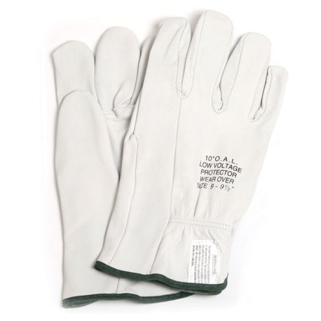 ArcGuard® DWH10L10 Gloves Protector, SZ 10, Leather, Gray, 10 in L ...
