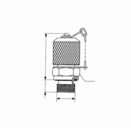 Donaldson® P563193 TPM-1215 Test Point, 1/4 in NPTF, 1.73 in L, 9000 ...