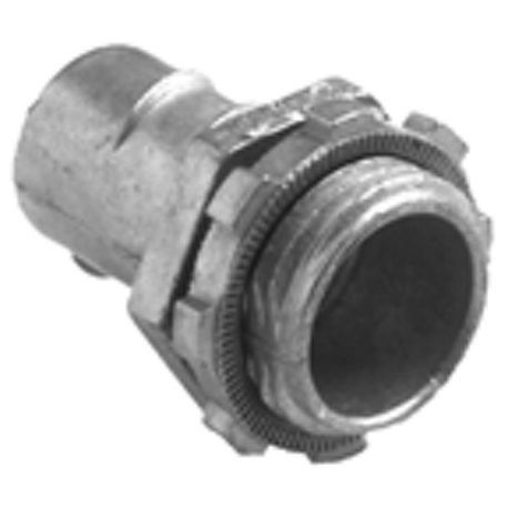 Bridgeport® 520-DC2 Conduit Connector, 1/2 in Trade, Die Cast Zinc ...