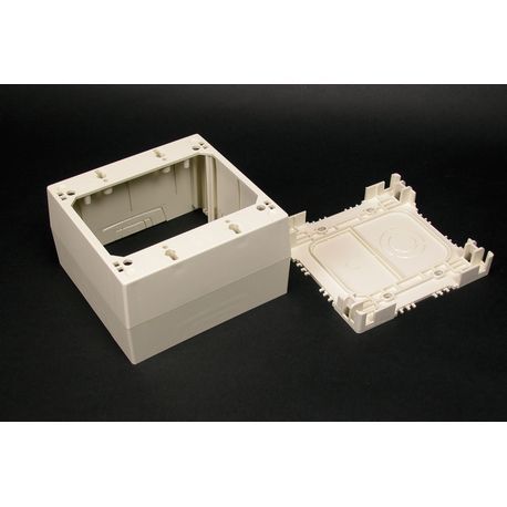 Wiremold® 2344-2 2-Gang Extra Deep Non-Metallic Straight Device Box, 4 ...
