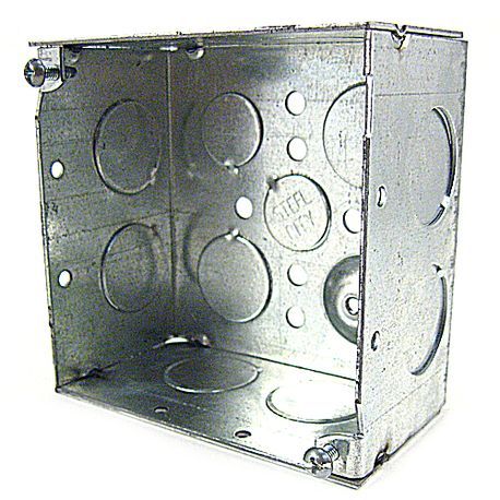 Steel City® 52171-3/4 Welded Style Outlet Box, Steel, 30.3 cu-in ...
