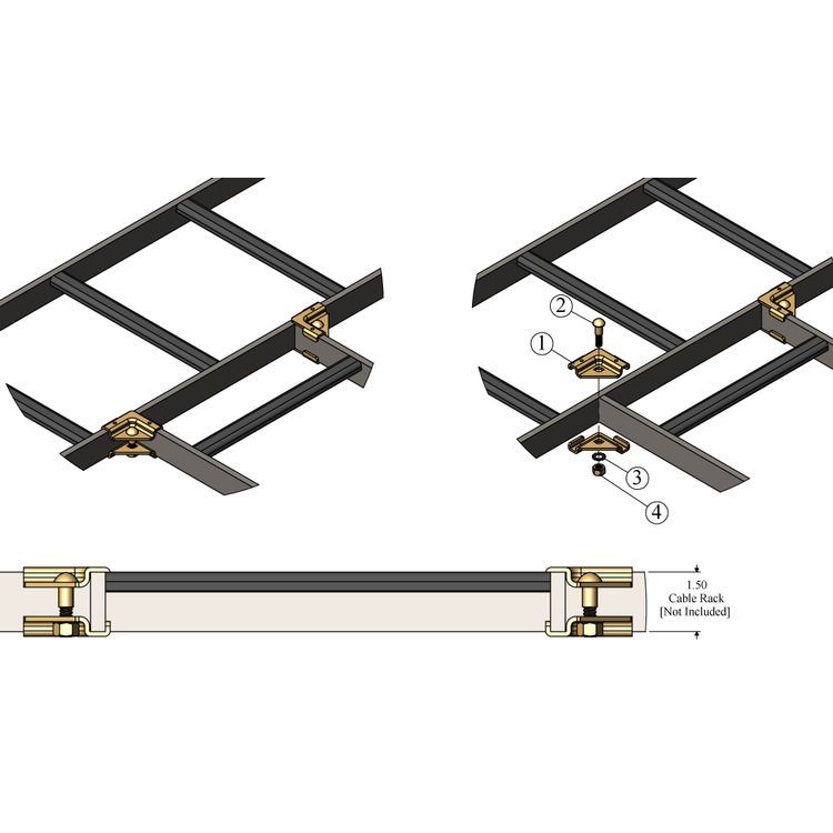 HORIZONTAL T-SPLICE KIT, 1-1/2" TRAY | Primus Electronics