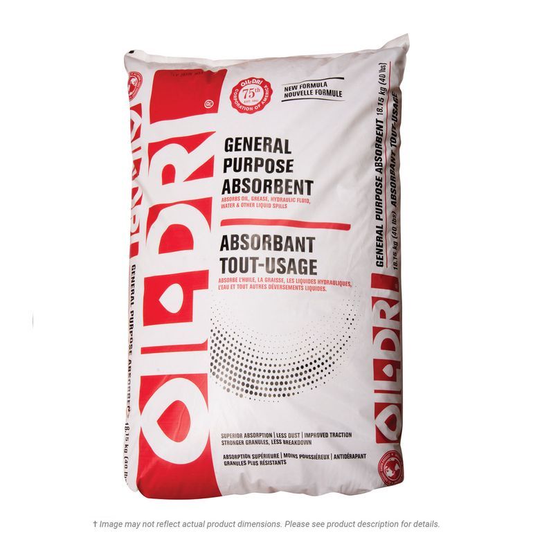Oil Dri 40 Lbs Oil-Dri Premium Absorbent Granules - 40lb Bag (Spill ...