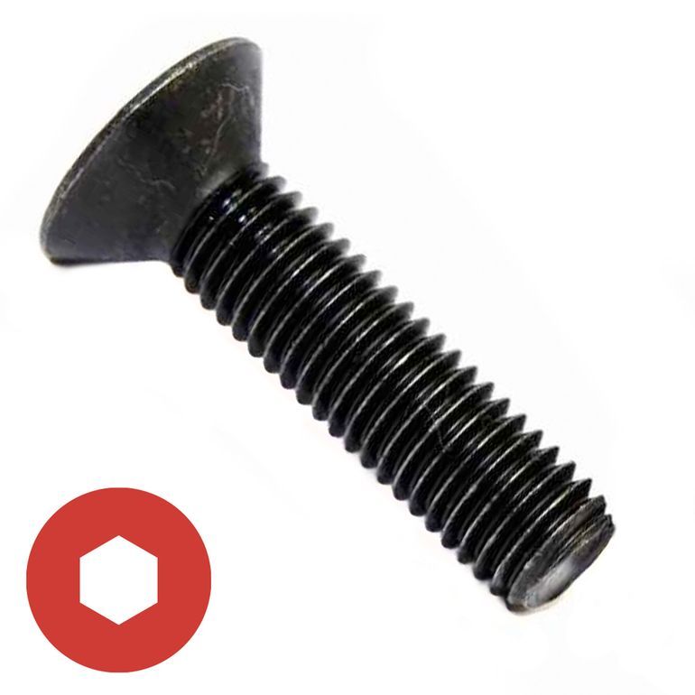 M6-1.0 x 30mm Flat Head Socket Cap Screw | K.L. Jack
