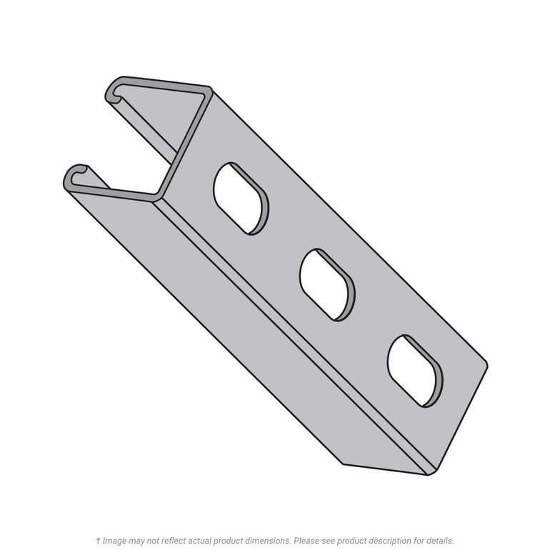 Hot Dip Galvanized Square Slotted Strut 1-5/8" x 10 ft. 12 Ga. | K.L. Jack