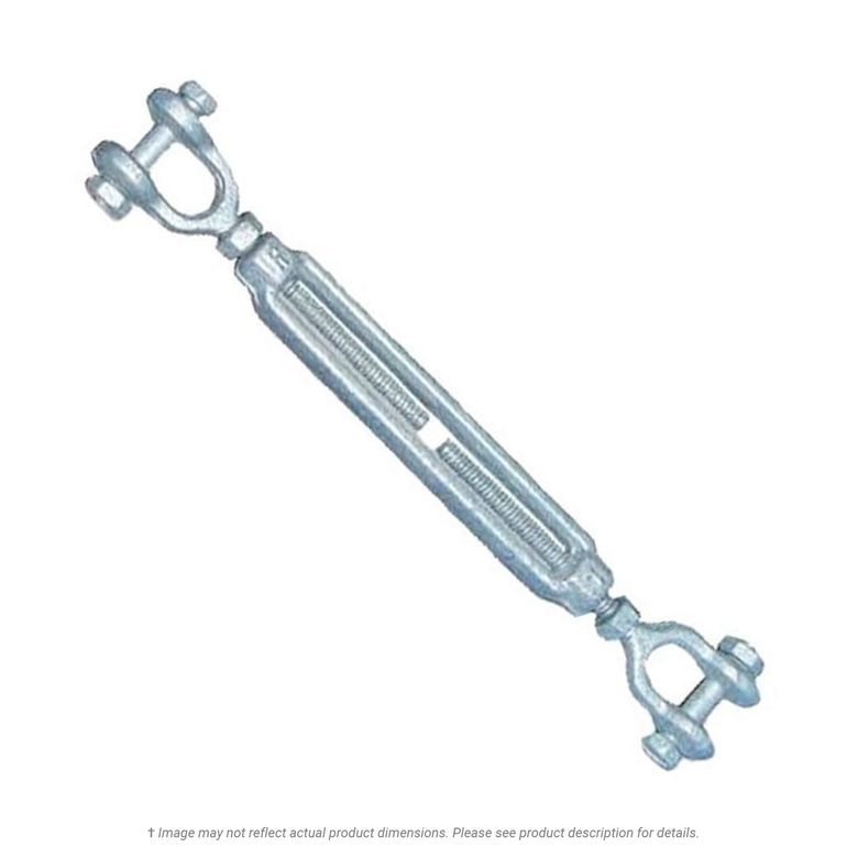 1/2" x 12" Hot-Dip Galvanized Jaw & Jaw Turnbuckle | K.L. Jack