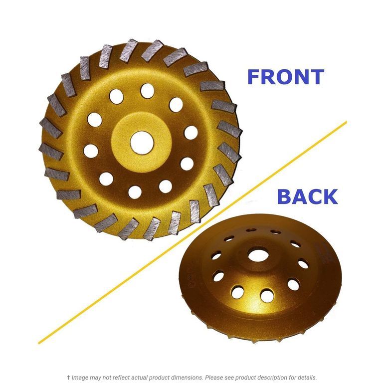 7" Turbine Style Diamond Cup Wheel | K.L. Jack