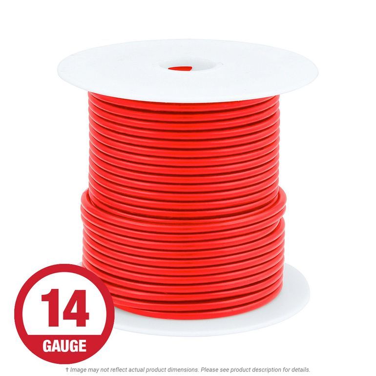 Primary Wire 14 Gauge Red 100' Spool | K.L. Jack