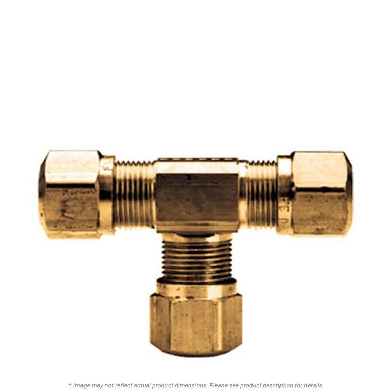 Brass 1/4" Tube DOT Air Brake Union Tee | K.L. Jack