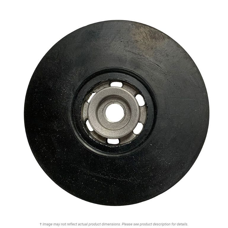 5" x 5/8"-11 Medium Rubber Back-up Pad with Nut | K.L. Jack