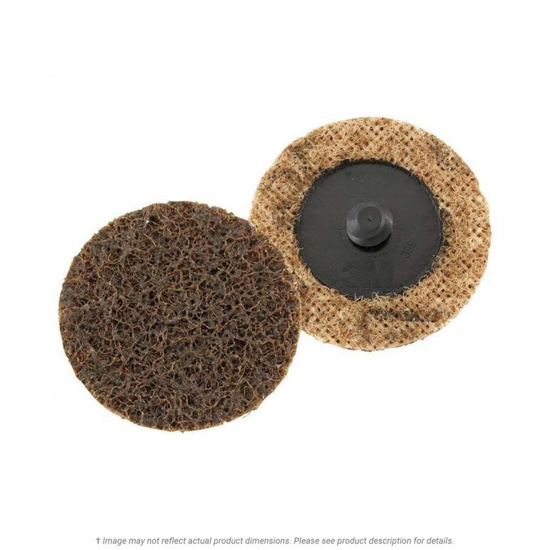 3" 3M Brown Coarse Roloc Scotch Brite Disc - 25 per Box | K.L. Jack